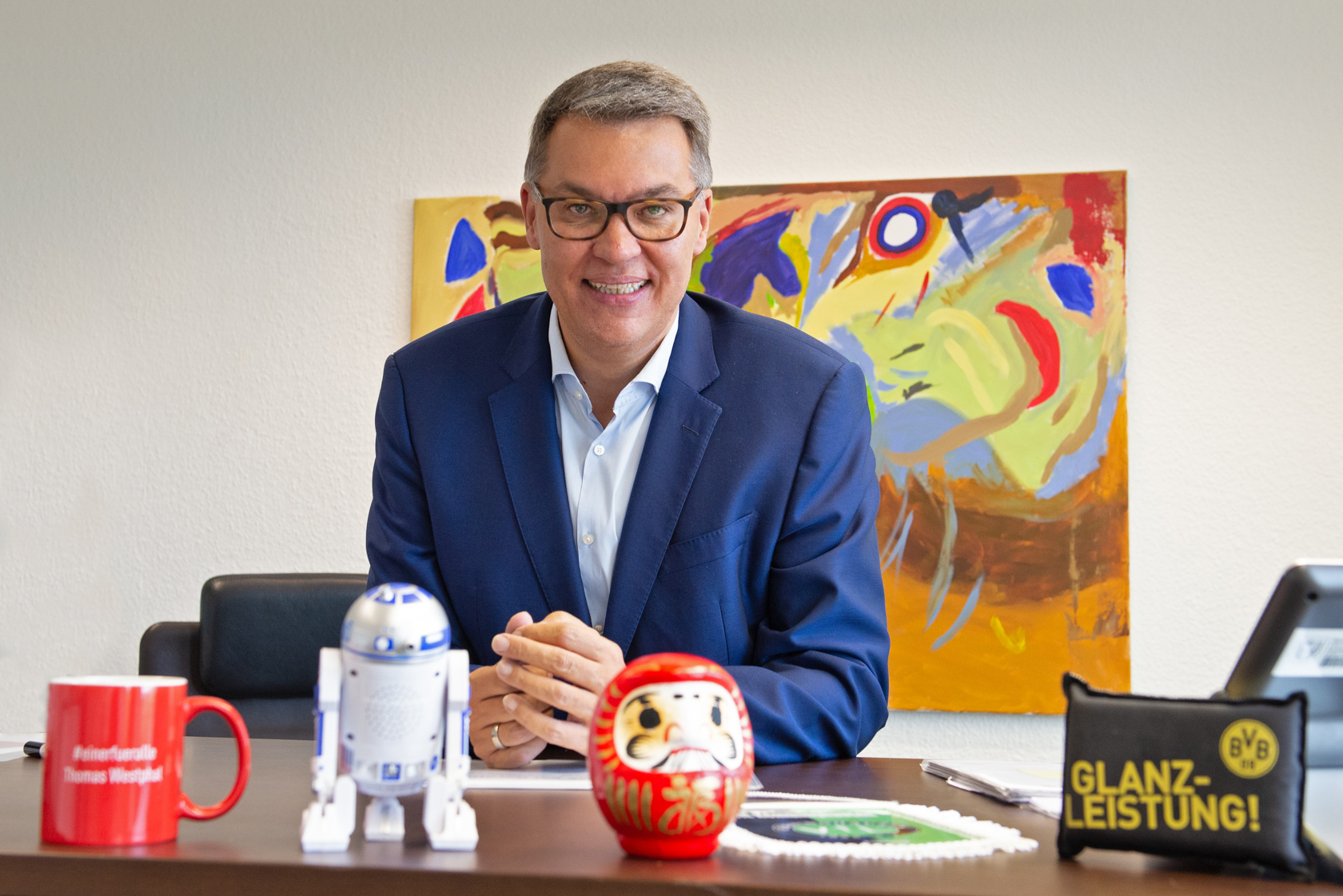 Lord Mayor Thomas Westphal: First day of work in office with a lucky ...