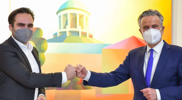 Mayor Nopper meets Stuttgart’s future Bunderstag representative ...